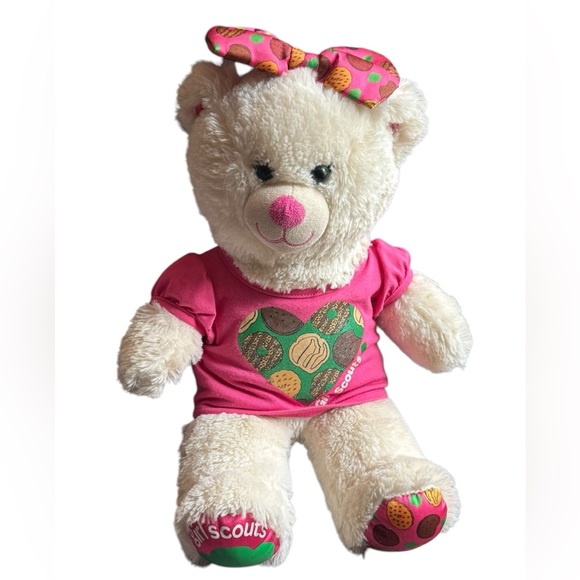 Build-A-Bear | Toys | Build A Bear White Girl Scout Cookie Bear 9 In Plush Includes Outfit ...